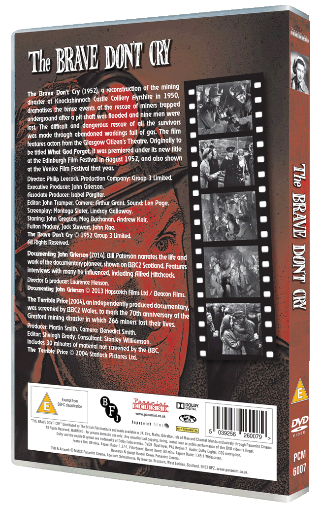 The Brave Don't Cry DVD - classic Scottish drama documentary film ...