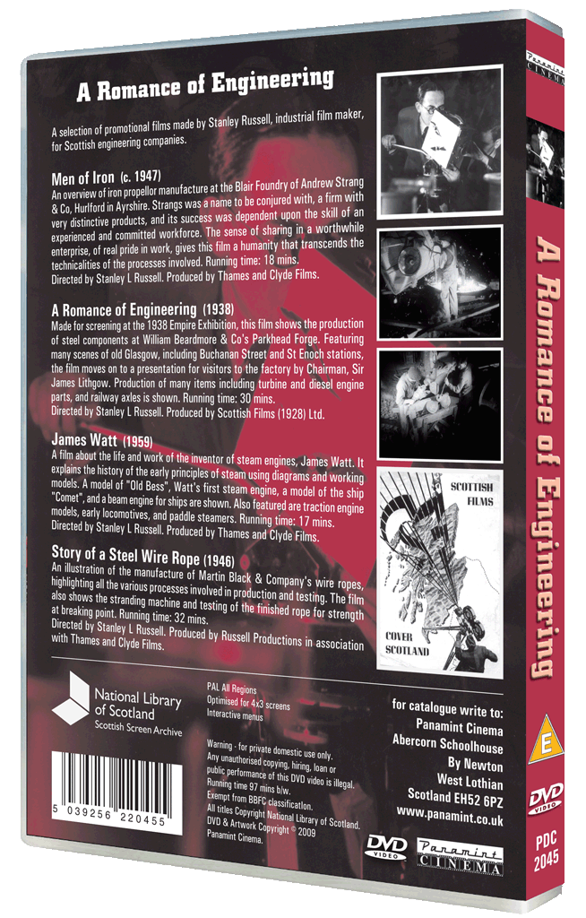 A Romance of Engineering DVD. Scottish Engineering industrial films by ...